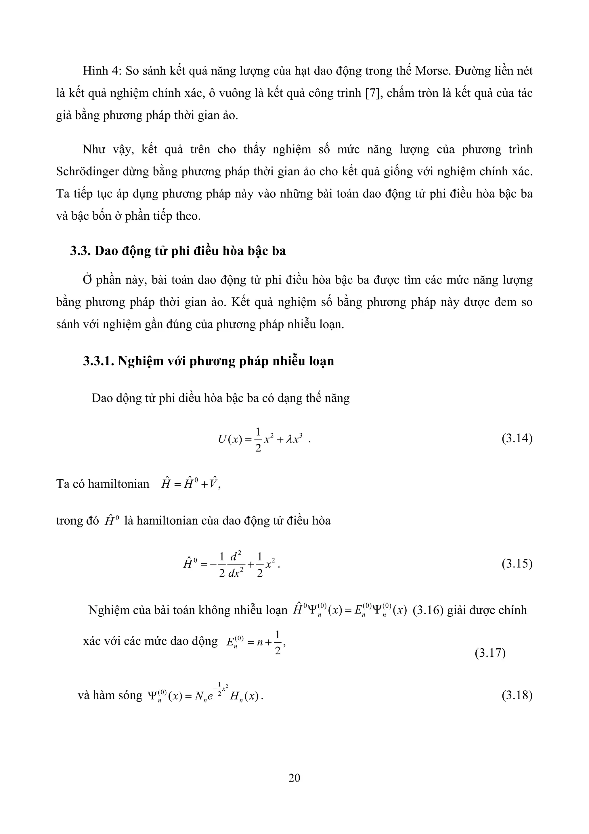 Đề tài: Giải phương trình schrödinger dừng bằng thời gian ảo, HAY | PDF