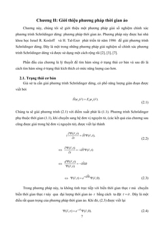 Đề tài: Giải phương trình schrödinger dừng bằng thời gian ảo, HAY | PDF
