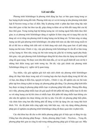 Đề tài: Giải phương trình schrödinger dừng bằng thời gian ảo, HAY | PDF