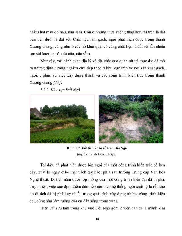 Luận văn: Di tích thành Xương Giang (Bắc Giang) qua hai lần khai quật | PDF