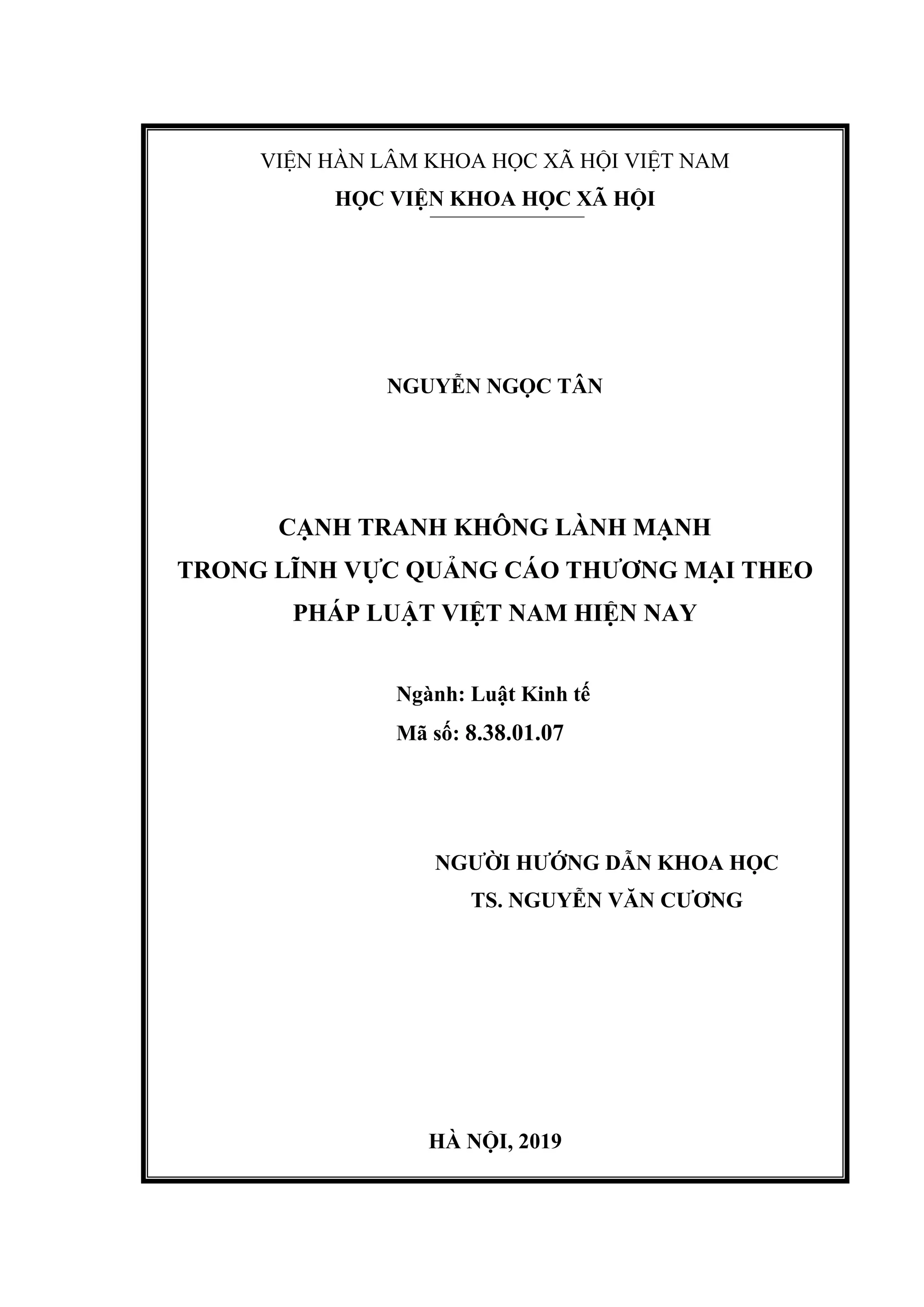 Cạnh tranh không lành mạnh trong quảng cáo thương mại theo pháp luật | PDF