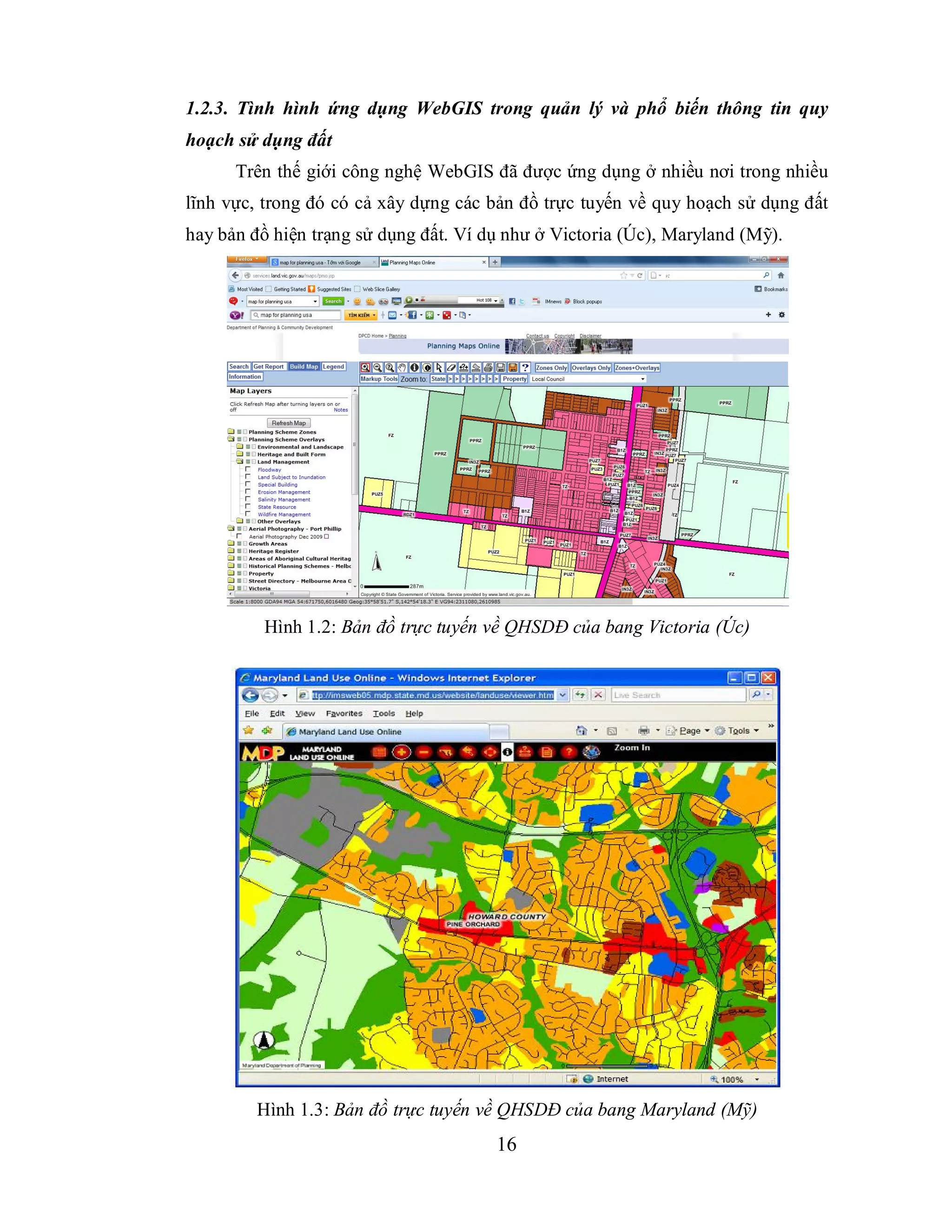 Hệ thống WebGIS quản lý thông tin quy hoạch sử dụng đất, 9đ | PDF