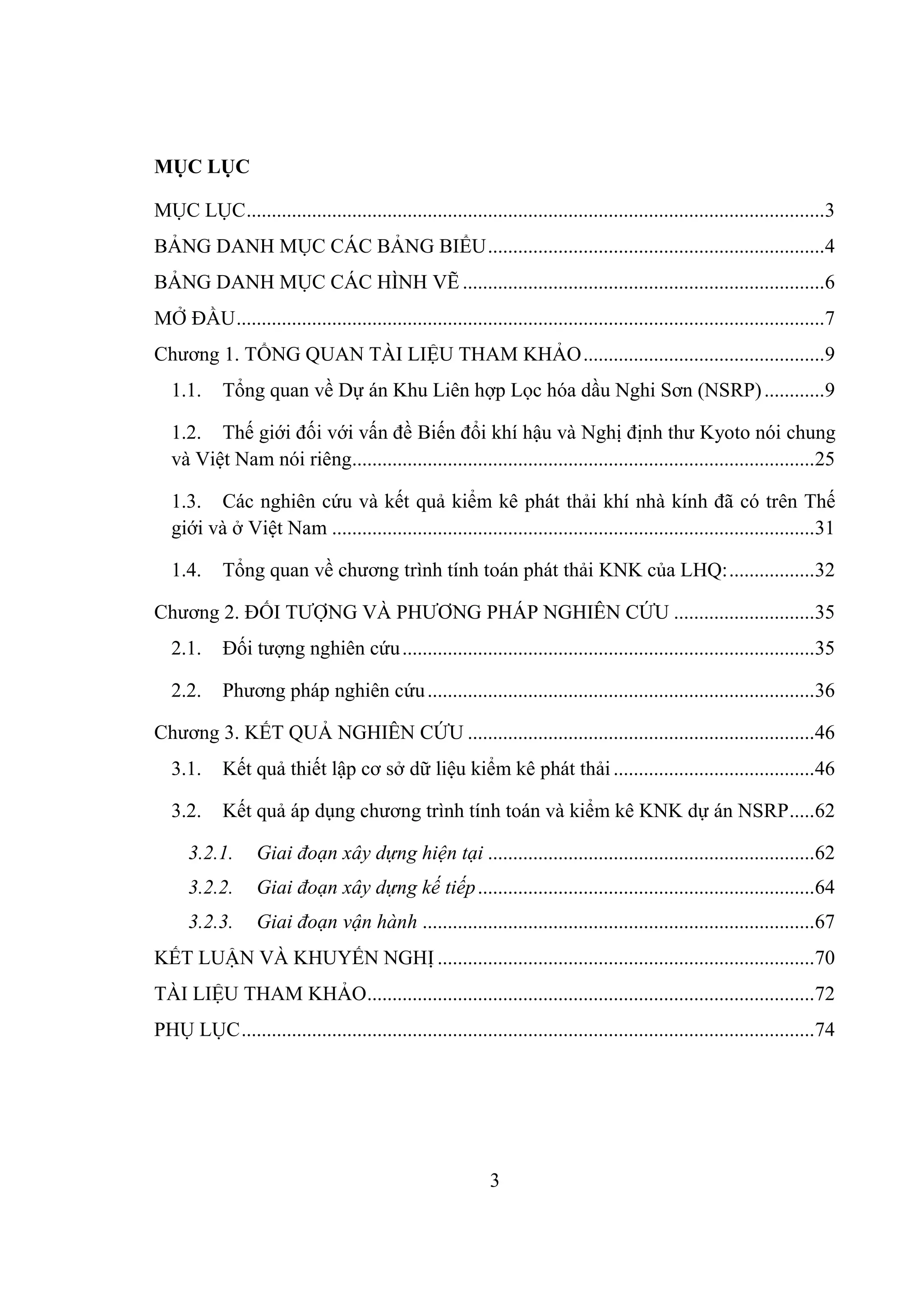 Kiểm kê phát thải khí nhà kính của Dự án Liên hợp Lọc hóa dầu, 9đ | PDF