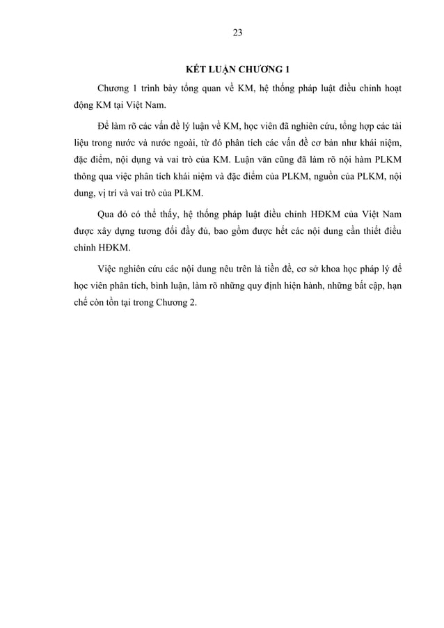 LUẬN VĂN Thực trạng áp dụng Pháp luật Việt Nam về Khuyến Mại - sdt/ ZALO 093 189 2701 | PDF
