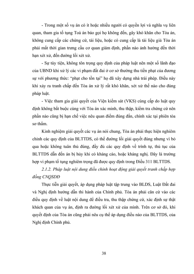 Luận văn: Giải quyết hợp đồng chuyển nhượng quyền sử dụng đất | PDF