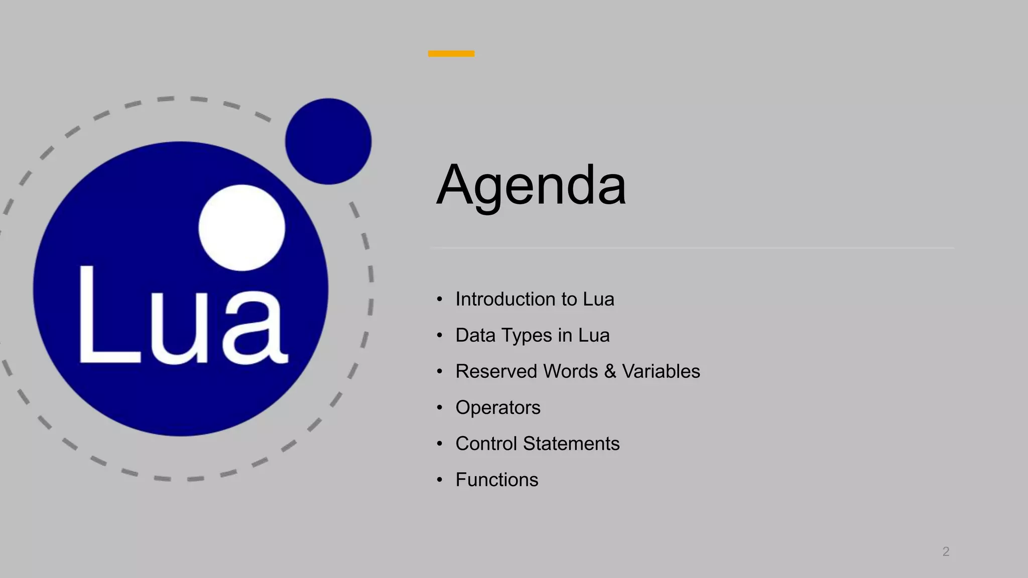 Lua Programming Languagepptx Programming Languages Computing