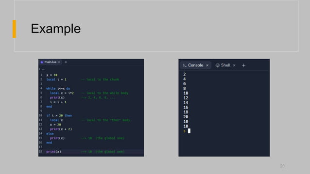 Lua Programming Languagepptx Programming Languages Computing