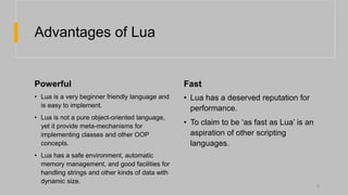 Lua Programming Language.pptx | Programming Languages | Computing