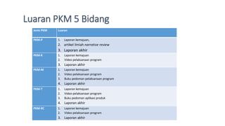 Luaran PKM 5 Bidang.pptx