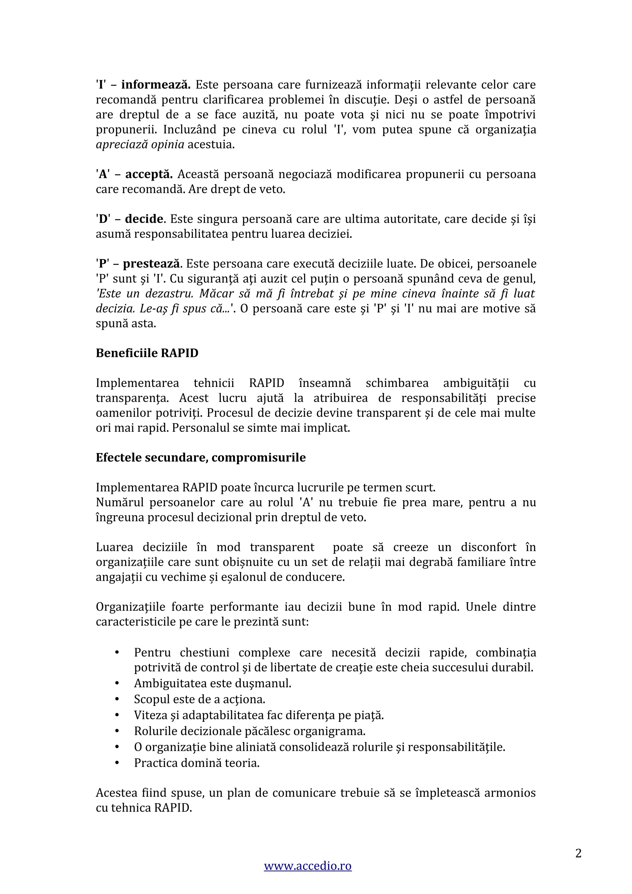 Luarea deciziilor rapid | PDF