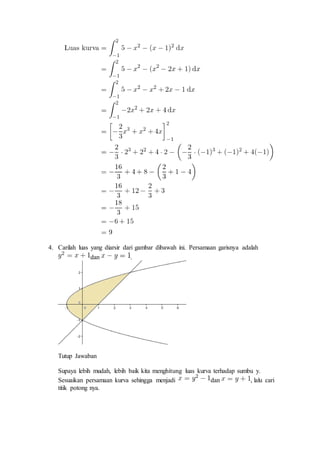 Luas daerah kurva dengan integral | DOCX