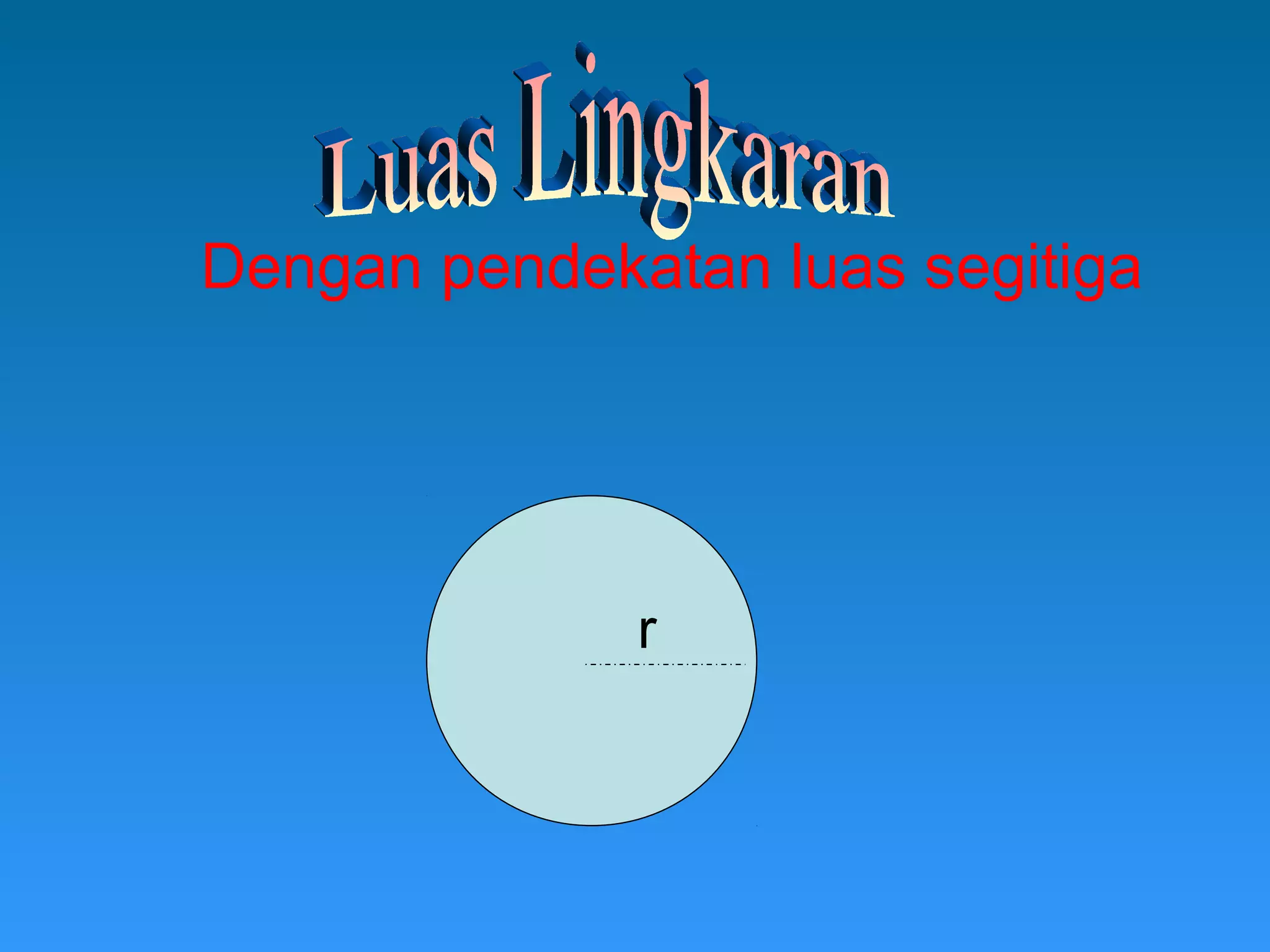Luas lingkaran | PPT