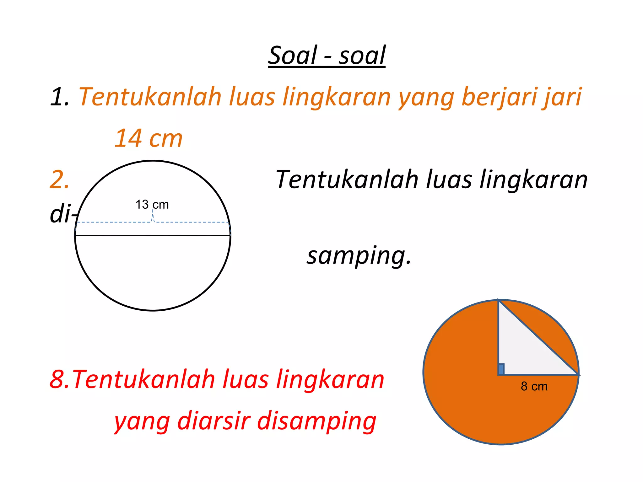 Luas lingkaran | PPT