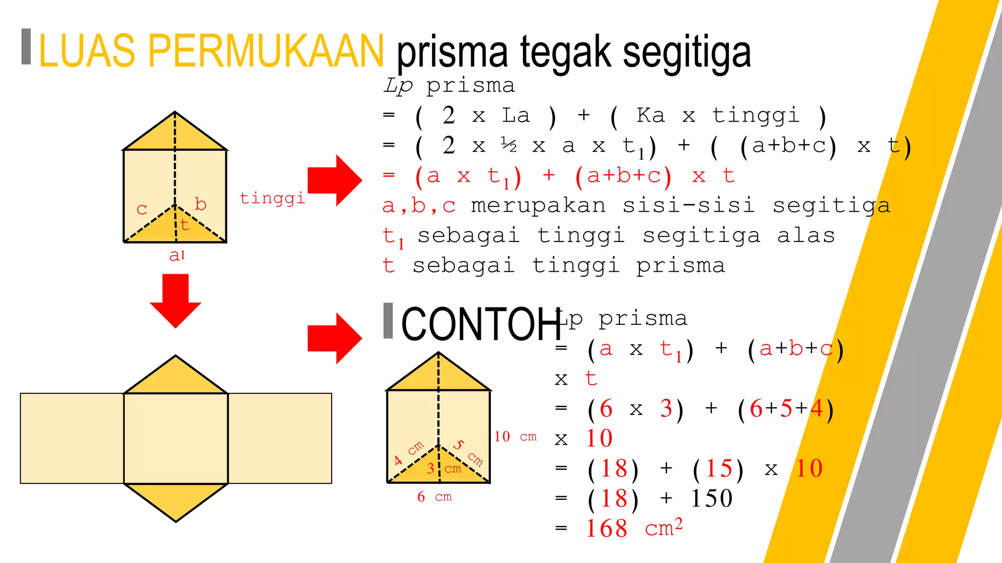 Luas permukaan bangun ruang | PPTX