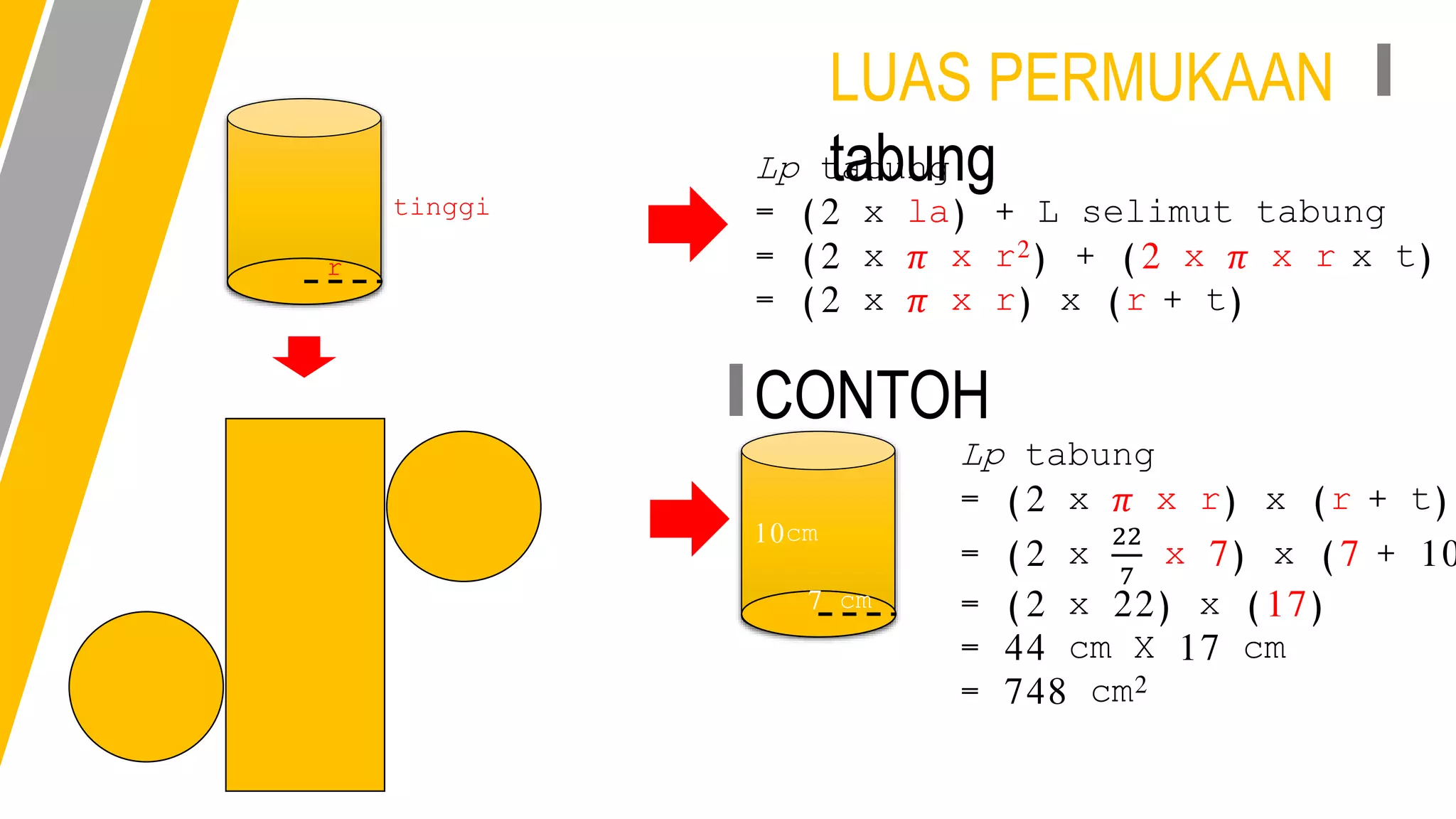 Luas permukaan bangun ruang | PPTX