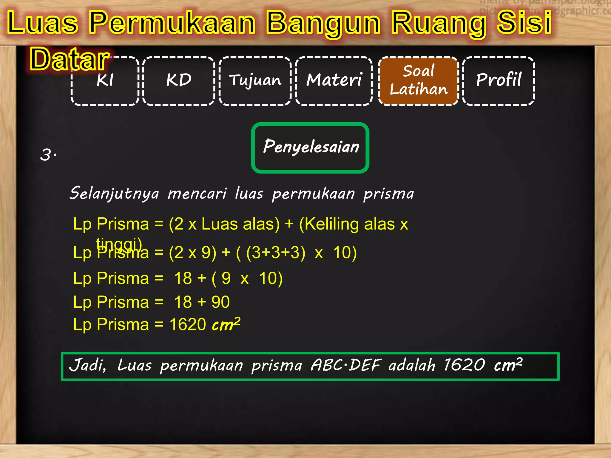 PPT Interaktif Materi Luas Permukaan Kubus | PPSX