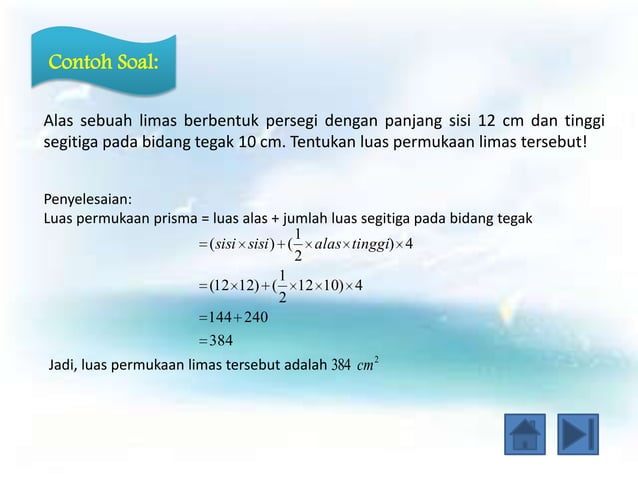 Luas permukaan bangun ruang sisi datar | PPTX