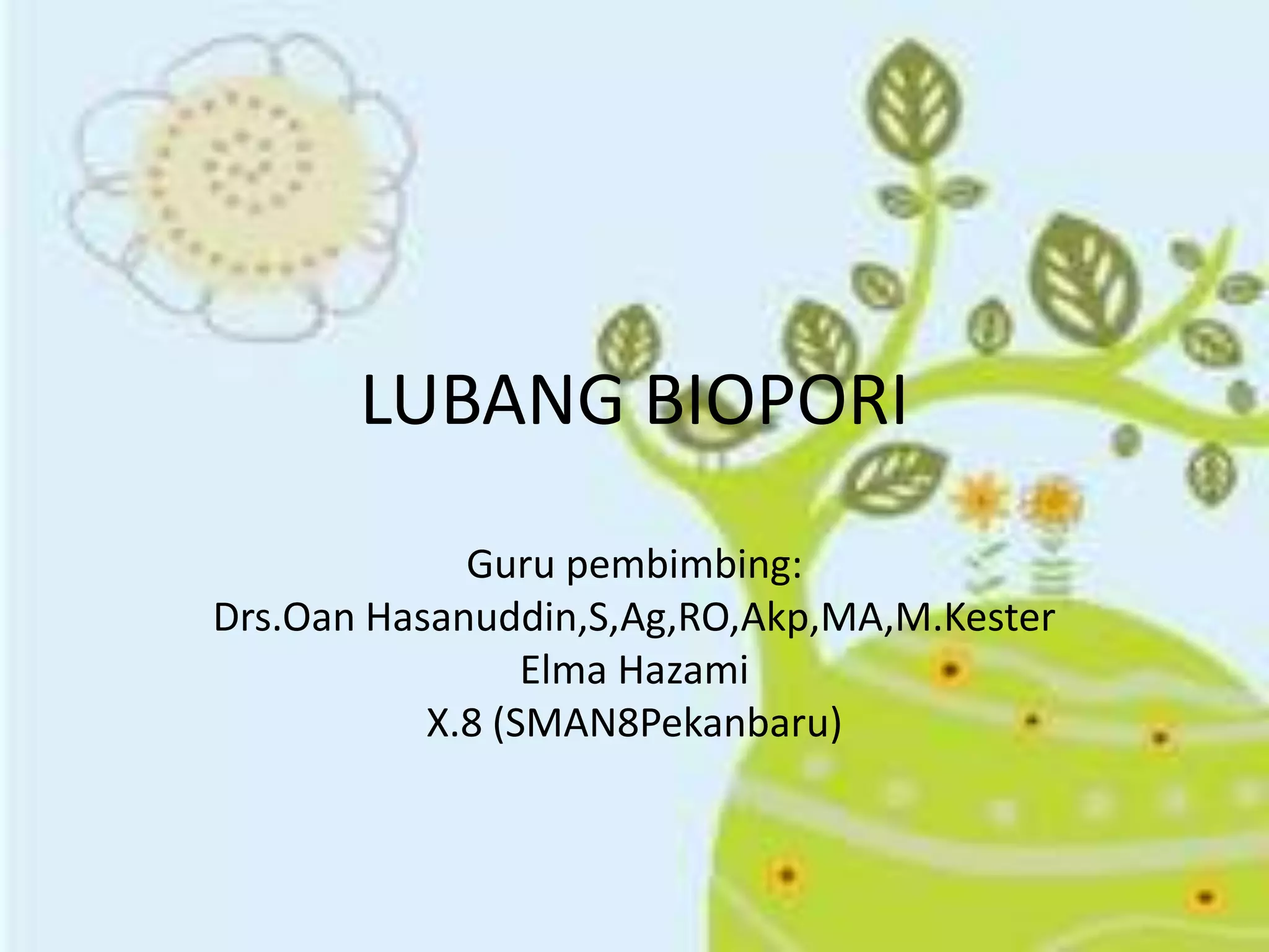 Lubang biopori | PPTX