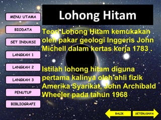 Lubang hitam power point [autosaved] | PPTX