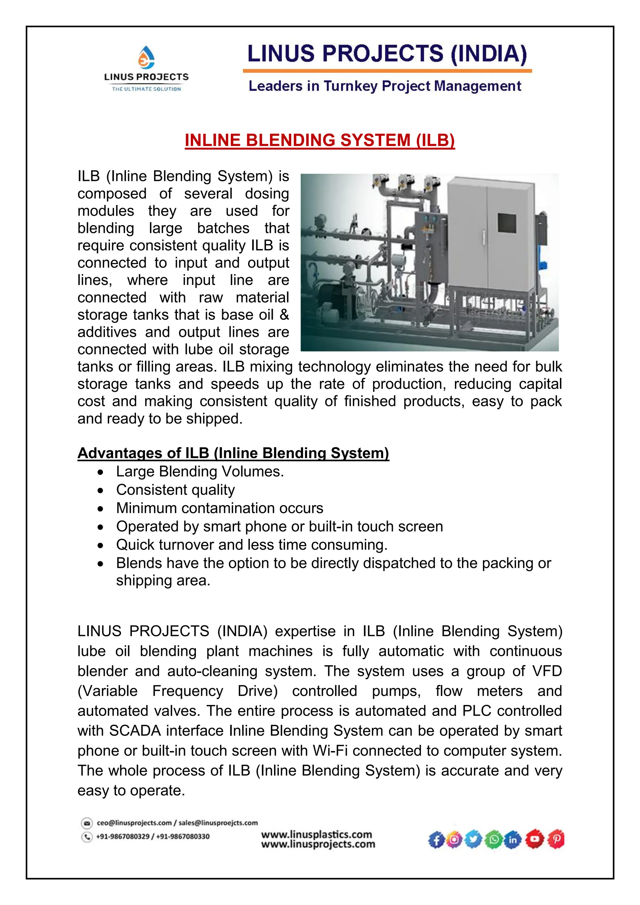 LUBE OIL BLENDING PLANT PROJECT-LINUS PROJECTS INDIA.pdf