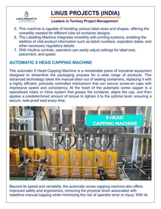 Automatic Lubricant Oil Filling Machines | PDF
