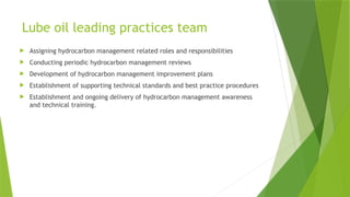 Lube Oil ANALYSIS IN OIL MINING industry | PPTX