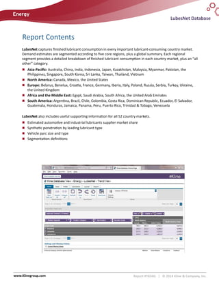 Kline's LubesNet Database is Now Available! | PDF