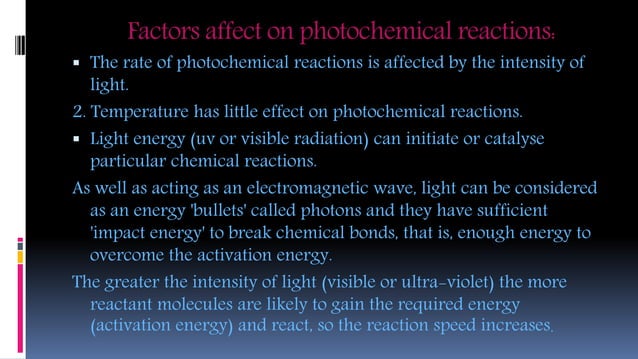 Photochemical reaction