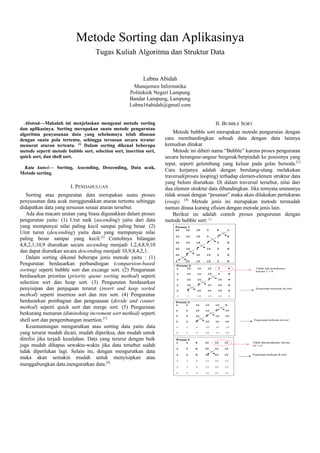 Algoritma Sorting | PDF