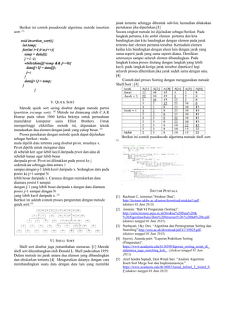 Algoritma Sorting | PDF