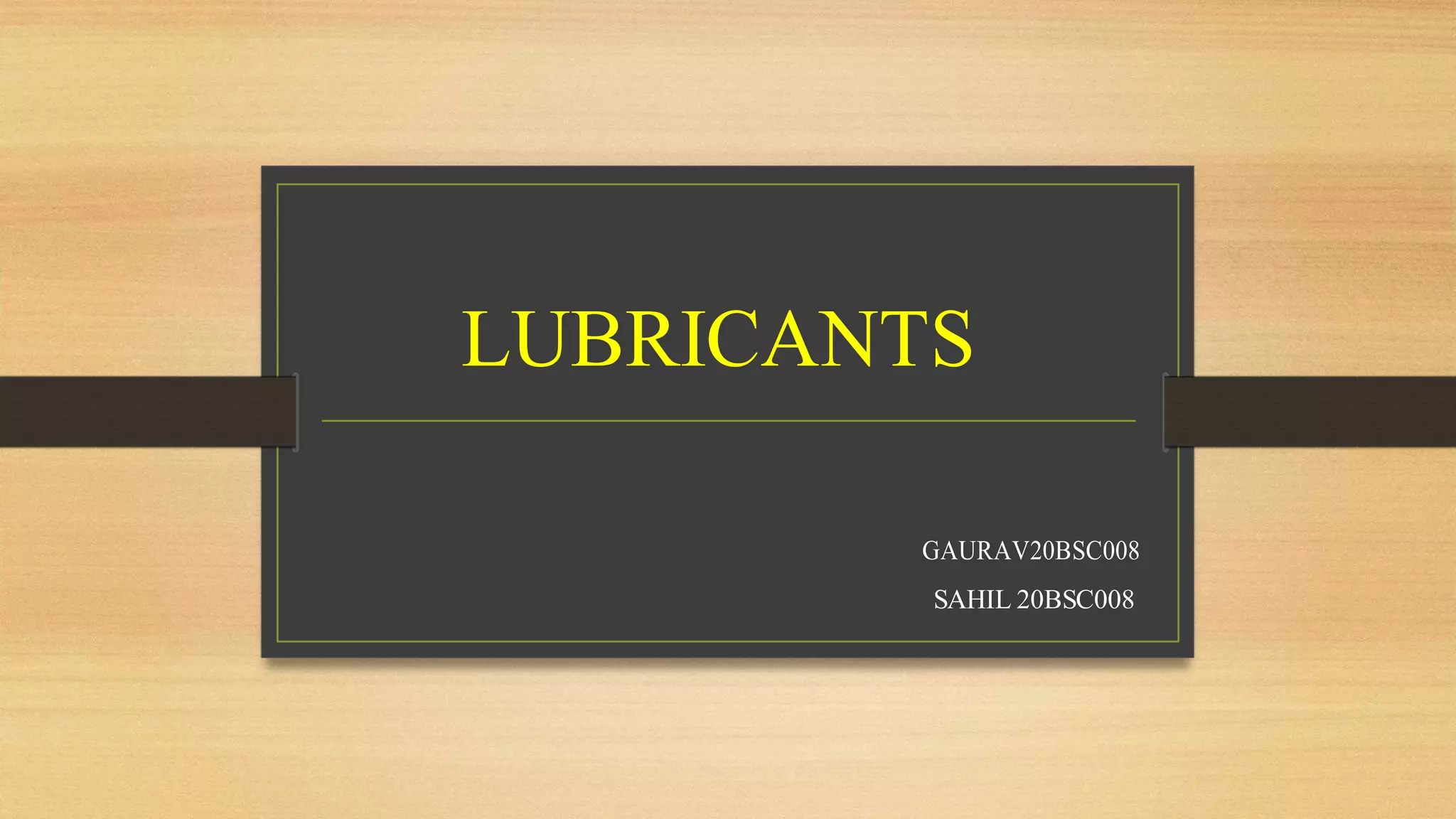 Lubricant | DOCX