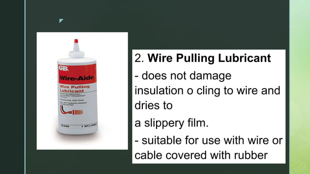 LUBRICANTS FOR ELECTRICAL MAINTENACE EXPLORATORY COURSE GRADE 7/8 ...