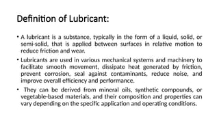 lubricant (1).pptx all important exercise questions | PPTX