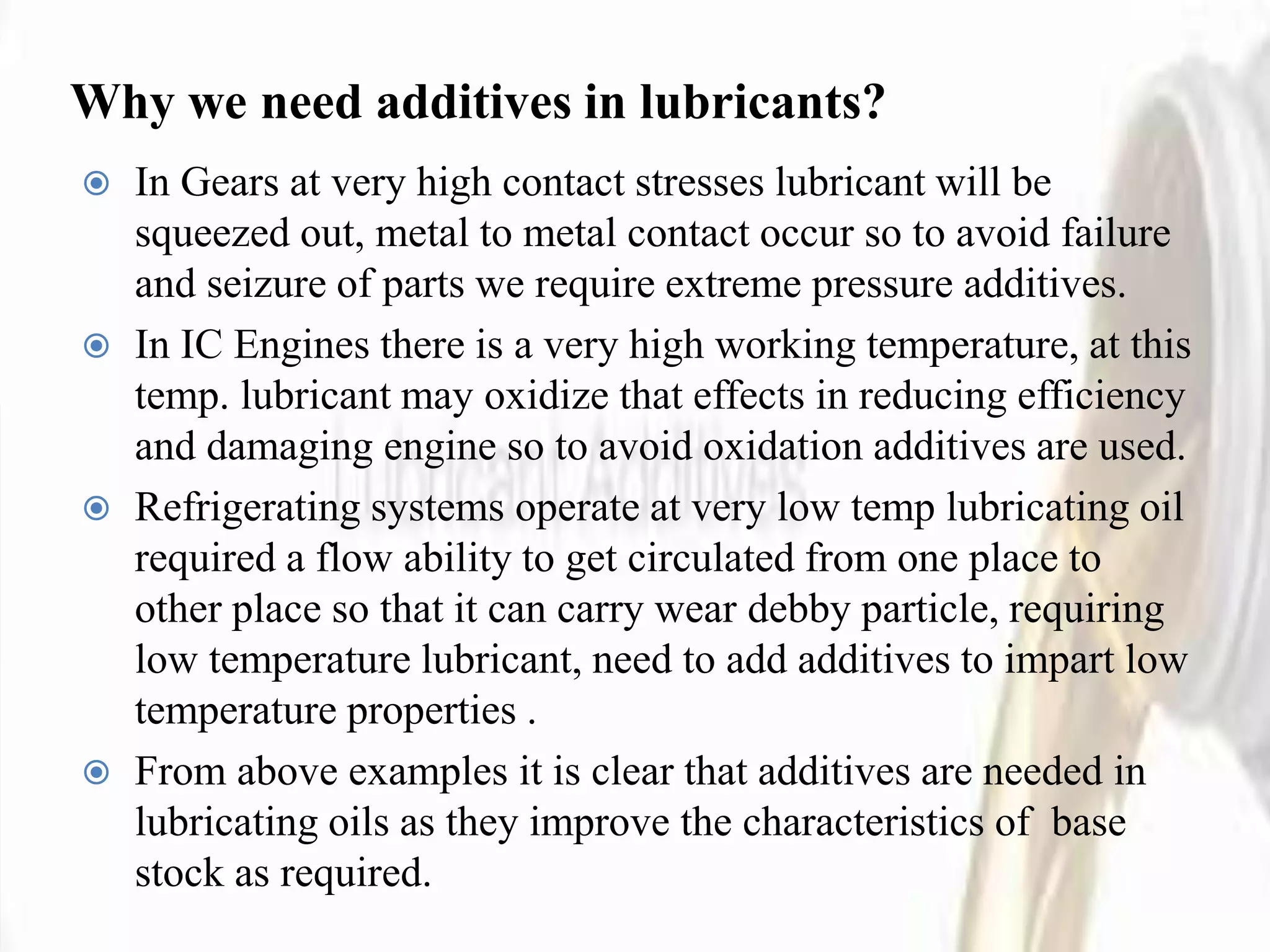 Lubricant additives | PPTX