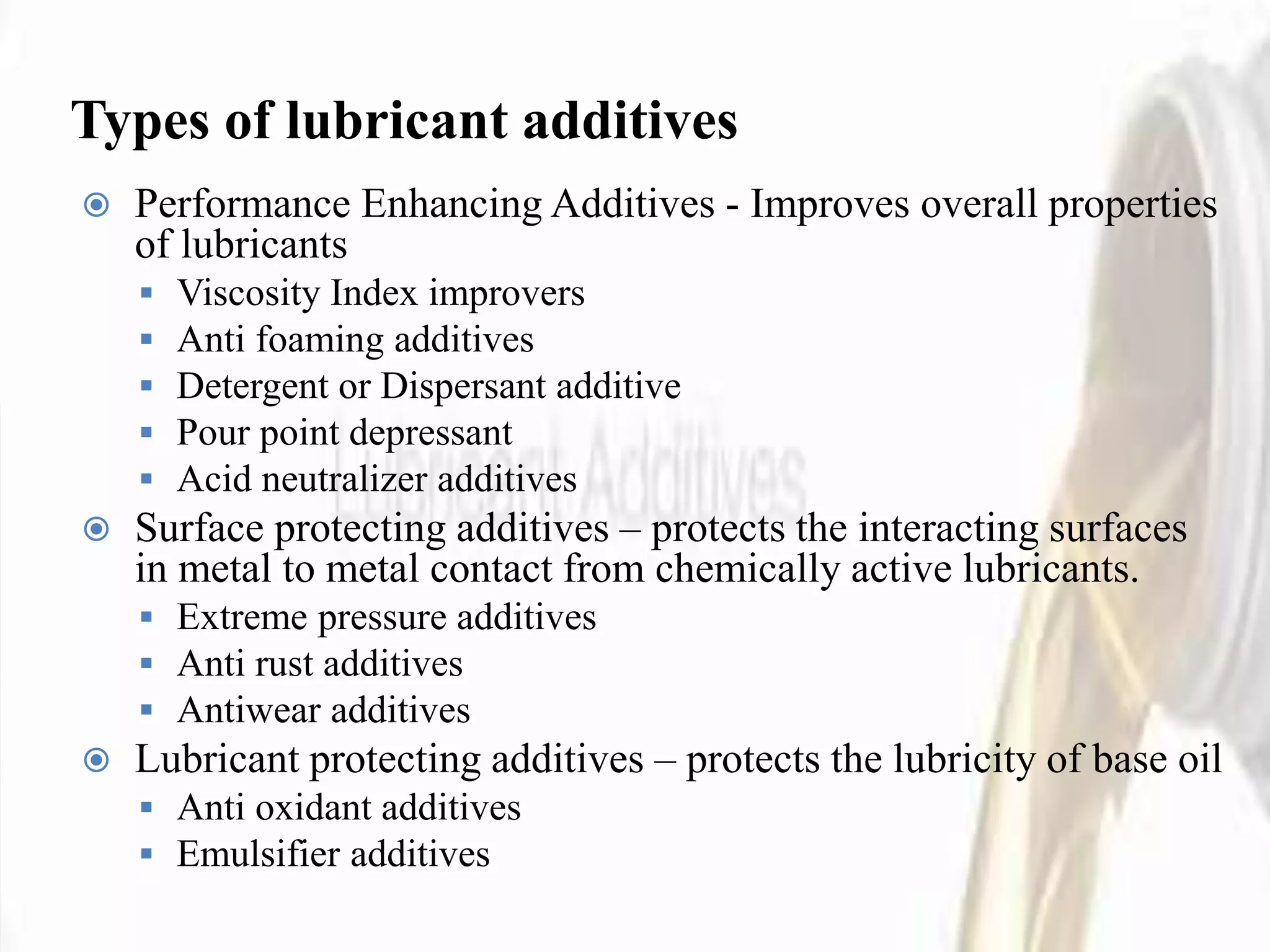 Lubricant additives | PPTX