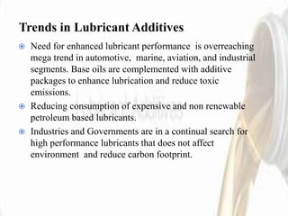 Lubricant additives | PPTX