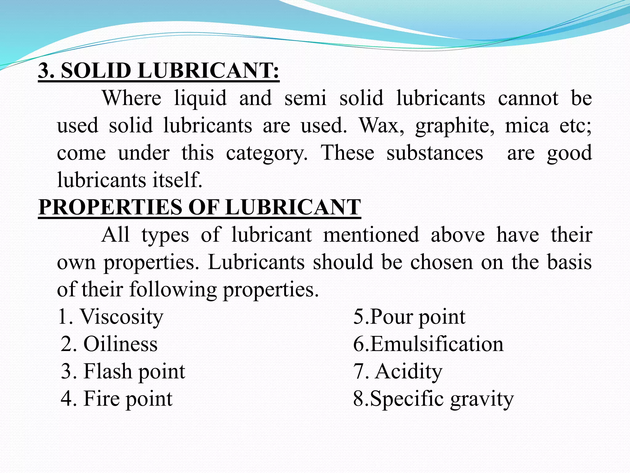 Lubricant and coolant | PPTX