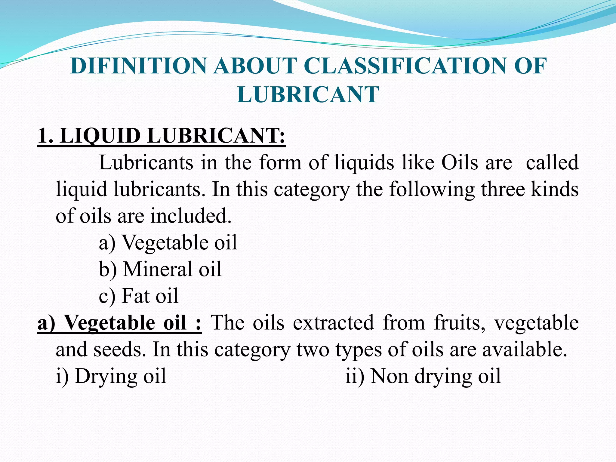 Lubricant and coolant | PPTX