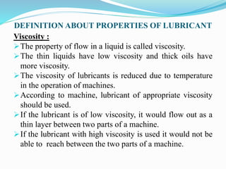 lubricant and coolant | PPT