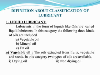 lubricant and coolant | PPT