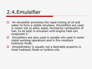 Lubricanting oil additives | PPT