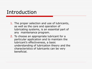 Lubricanting oil additives | PPT