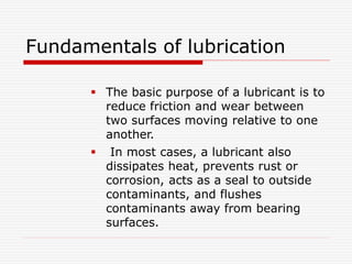 Lubricanting oil additives | PPT