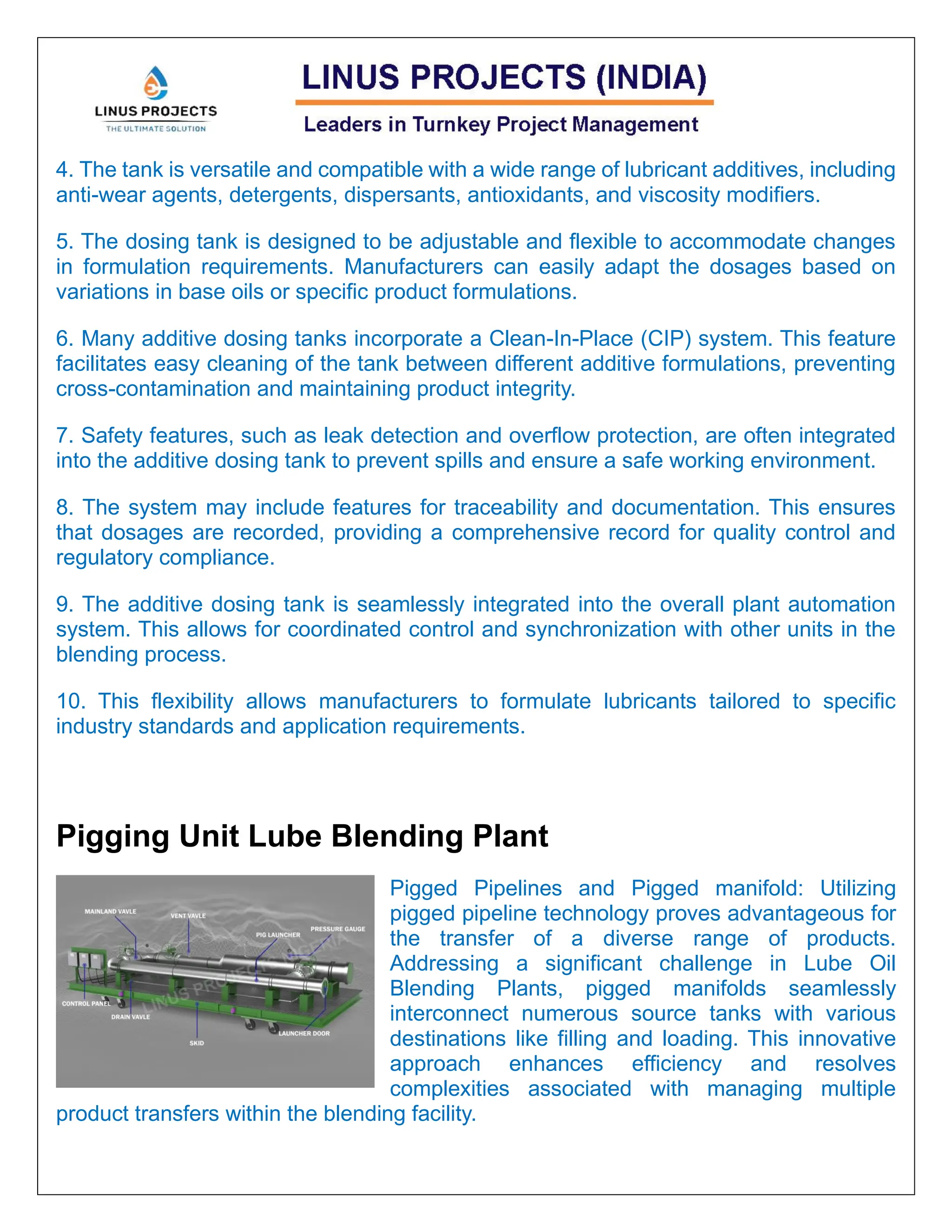 Lubricant Oil Blending Plant & Machinery | PDF