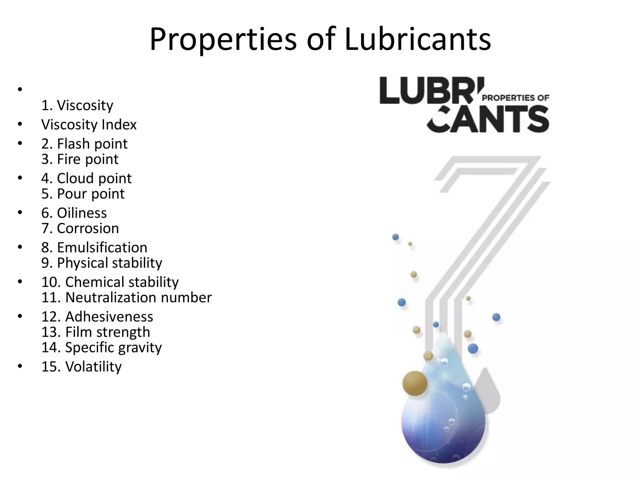Lubricant properties | PDF