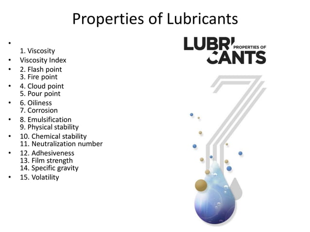 Lubricant properties | PDF