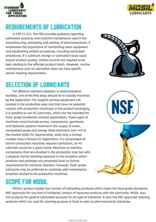 Lubricants for Pharmaceutical industry | PDF