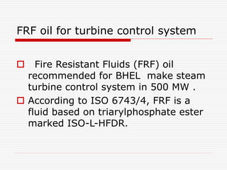 Lubricants for thermal power plants | PPT