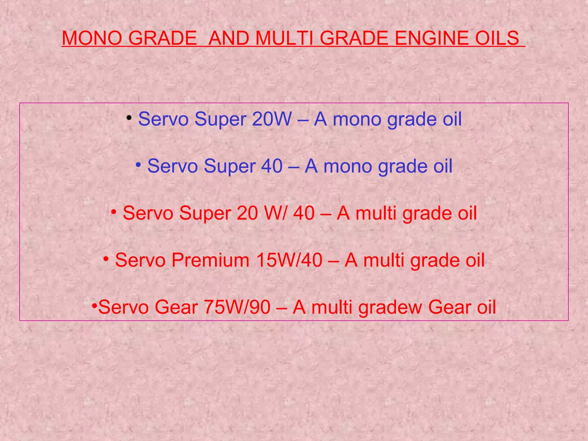 Lubricants general comments | PPT