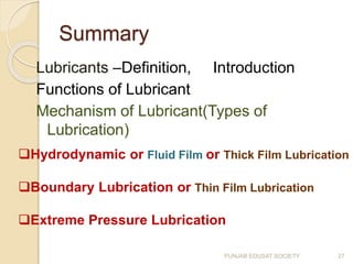 Lubricants by shakeer | PPTX